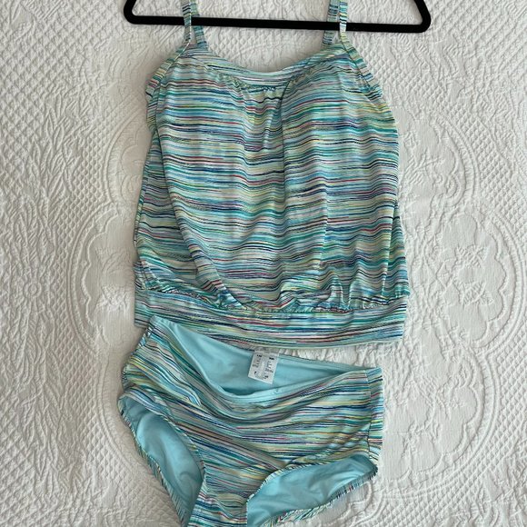 L.L. Bean | Swim | Ll Bean Striped Tankini Swimwear Size 2 | Poshmark